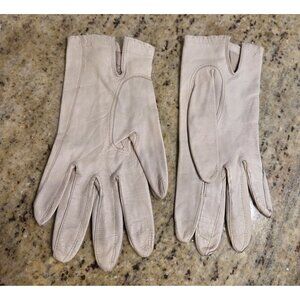 madova | Accessories | Vintage Womens Size 6 4 Xs S Beige Soft Kid ...